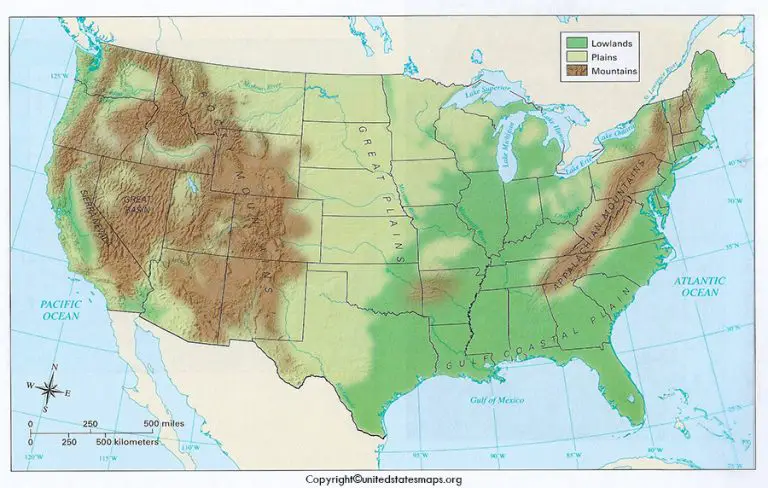 Geographical Map of USA | USA Geographical Map