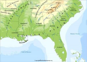 Map Of Southeast US | Southeast Map of US