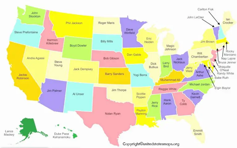 US Map With Capitals in PDF | Printable US Map with Capitals