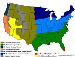 US Climate Map | Climate Map of America in PDF