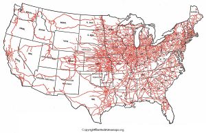 US Railroad Map | Railroad Map of US