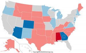 US Senate Map | Printable Senate Map of US