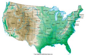 US Topographic Map | United States Topographic Map