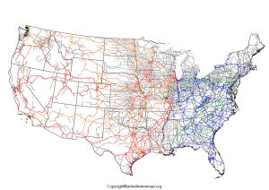 US Railroad Map | Railroad Map of US