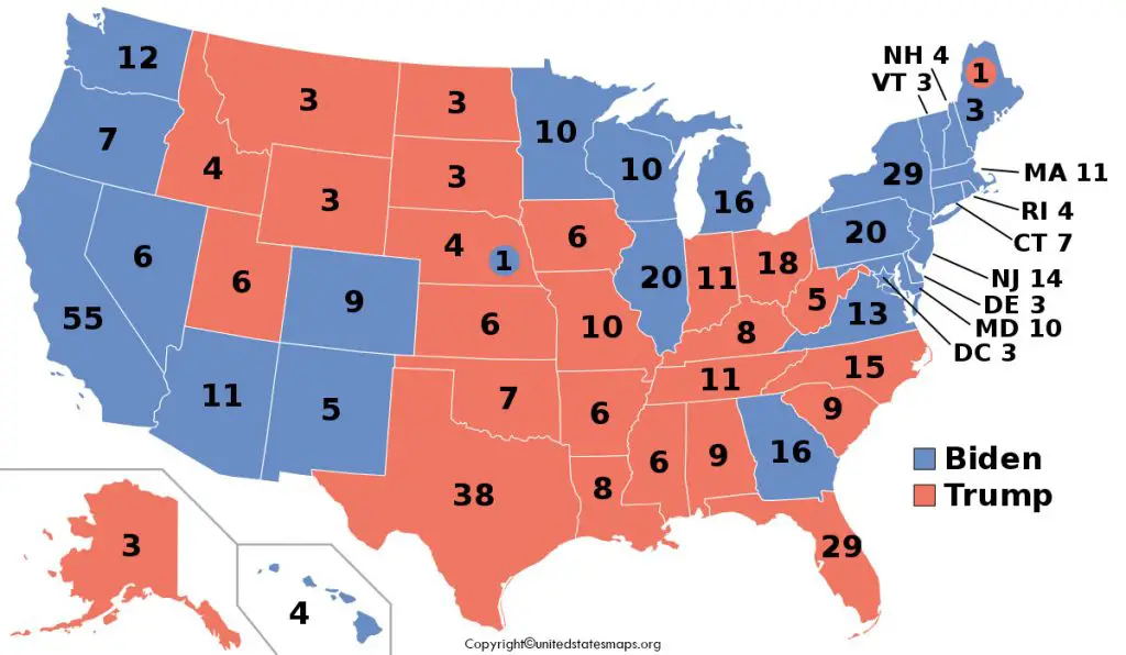 US Voting Map | Voting Map of United State