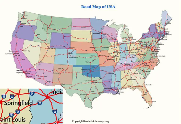 Printable US Highway Map | Highway Map of USA