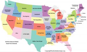 US Map Labeled with States & Cities in PDF