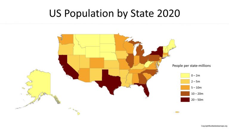 US Population Map | Population Map Of United States