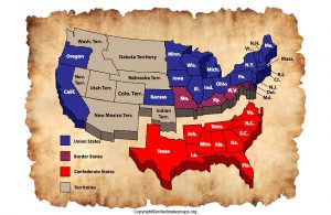 US Civil War Map | United States Civil War Map [USA]