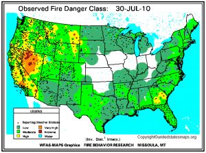 US Forest Service Fire Map Printable in Pdf
