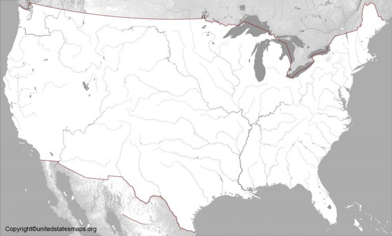 US River Map [Rivers of US on Map] | Map of the USA Rivers