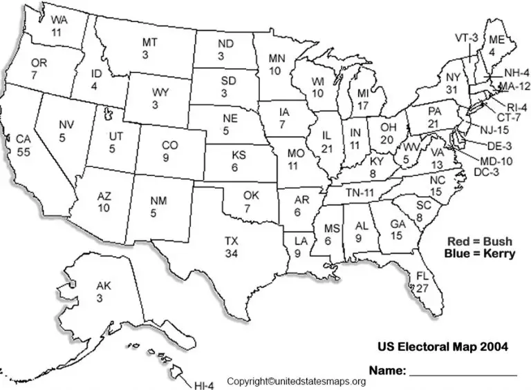 US Coloring Map | United States Coloring Map [USA]