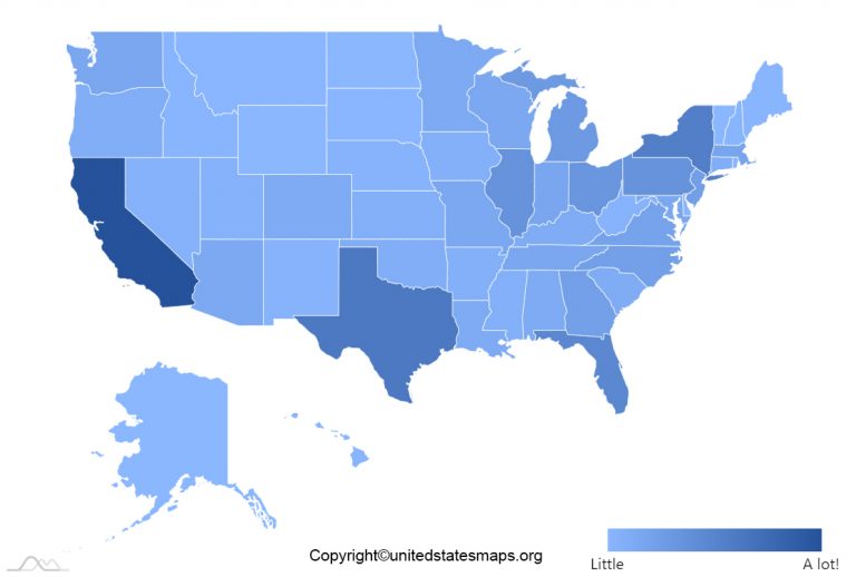 US Heat Map | United States of America Heat Map