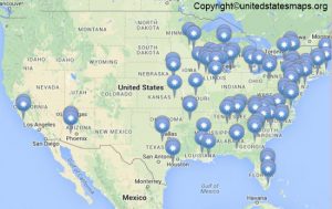 US Nuclear Power Plants Map | USA Nuclear Power Plants Map