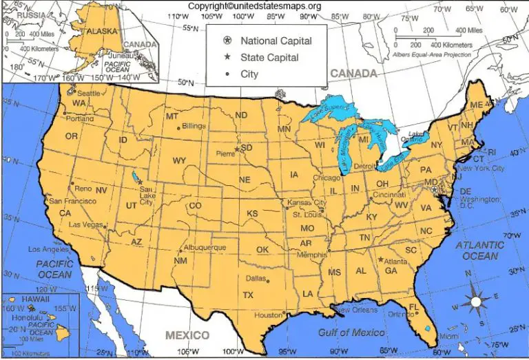 US Latitude Map | USA Map with Latitude Lines