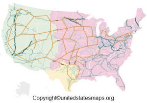 US Power Grid Map | Power Grid Map of US Printable