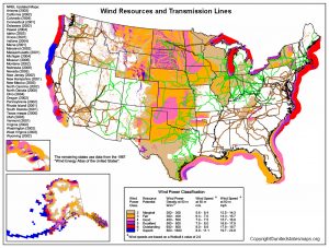 US Wind Map | Printable Wind Map of United States