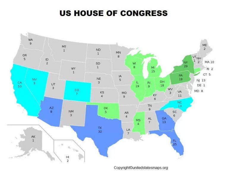 US House District Map | House District Map of USA