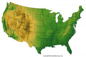 US Terrain Map | United States Terrain Map [USA]