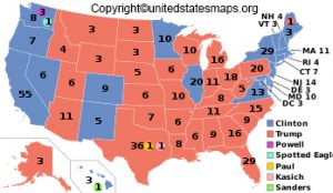 US Presidential Map | Presidential map of USA