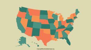 US Map Vector | United States Humidity Map [USA]