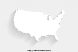 White US Map | White Map of United States
