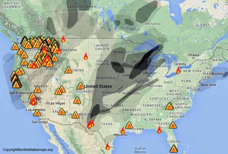 US Wildfire Smoke Map | Map of US Wildfire Smoke