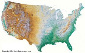 US Terrain Map | United States Terrain Map [USA]