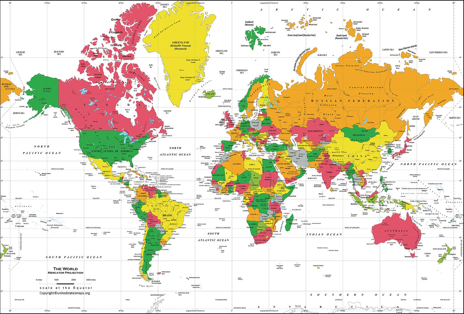 World Political Map | Political Map of the World