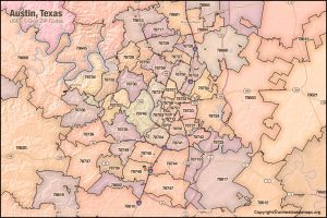 Austin Zip Code Map [Zip Code Map for Austin Texas]
