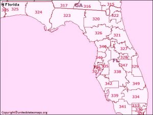 Florida Zip Code Map | Map of Zip Codes in Florida