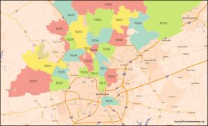 San Antonio Zip Code Map | Map of San Antonio Zip Codes