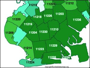 Brooklyn Zip Code Map | Map Of Brooklyn By Zip Code (PDF)