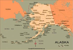 Labeled Alaska Map With Capital And Cities in Pdf
