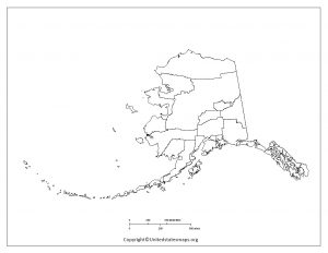 Blank Alaska Map | Printable Map Of Alaska in PDF