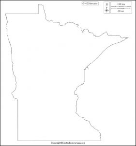 Blank Minnesota Map | Printable Map Of Minnesota in PDF