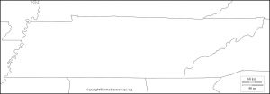Blank Tennessee Map | Printable Map Of Tennessee in PDF