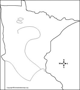 Blank Minnesota Map | Printable Map Of Minnesota in PDF