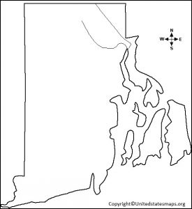Blank Rhode Island Map | Printable Map Of Rhode Island PDF
