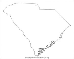 Blank South Carolina Map | Printable Map of South Carolina