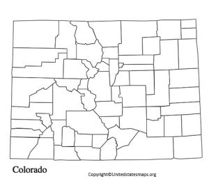Blank Colorado Map | Printable Map Of Colorado in PDF