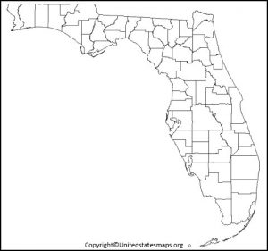 Blank Florida Map | Printable Map Of Florida in PDF