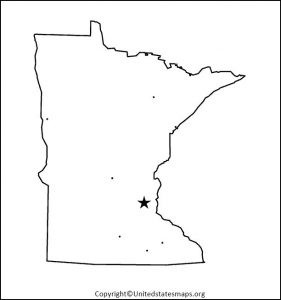 Blank Minnesota Map | Printable Map Of Minnesota in PDF