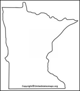 Blank Minnesota Map | Printable Map Of Minnesota in PDF