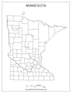 Blank Minnesota Map | Printable Map Of Minnesota in PDF
