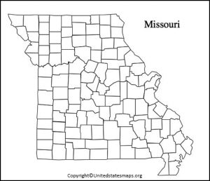 Blank Missouri Map | Printable Map Of Missouri in PDF