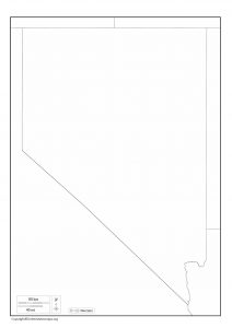 Blank Nevada Map | Printable Map Of Nevada in PDF