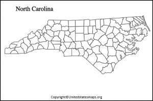 Blank North Carolina Map | Printable Map Of North Carolina