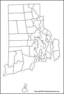 Blank Rhode Island Map | Printable Map Of Rhode Island PDF