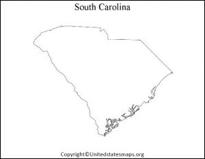 Blank South Carolina Map | Printable Map of South Carolina